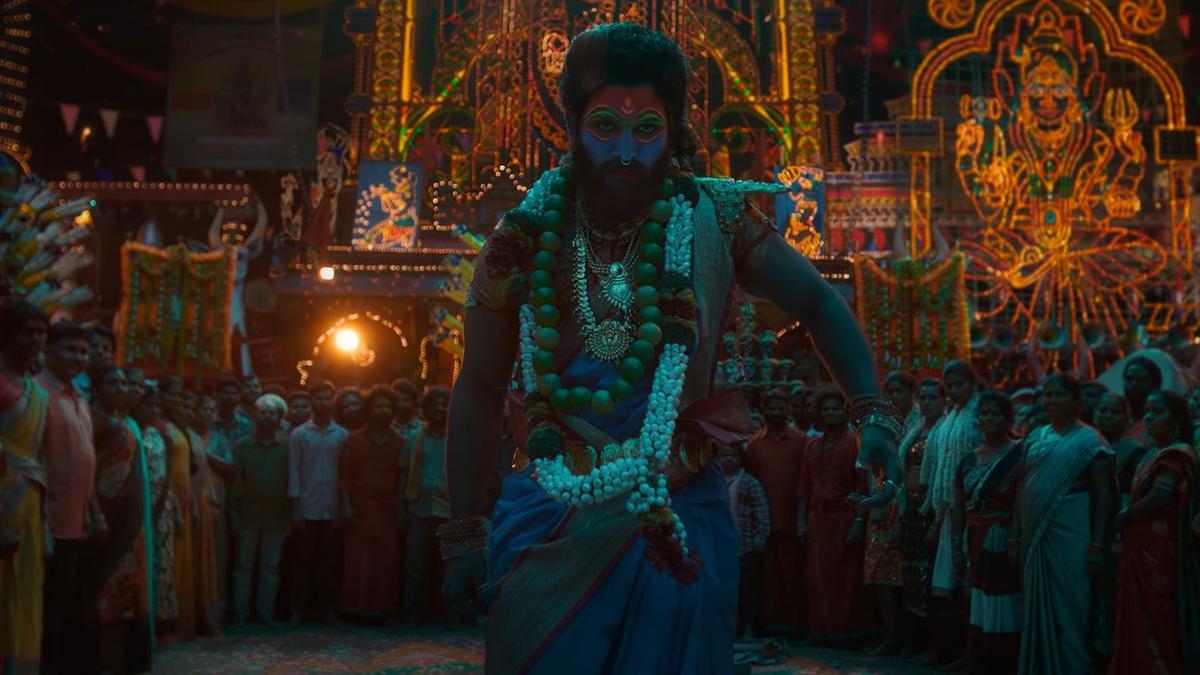 Pushpa 2 Teaser: Allu Arjun thrashes goons while rocking a saree - The Hindu